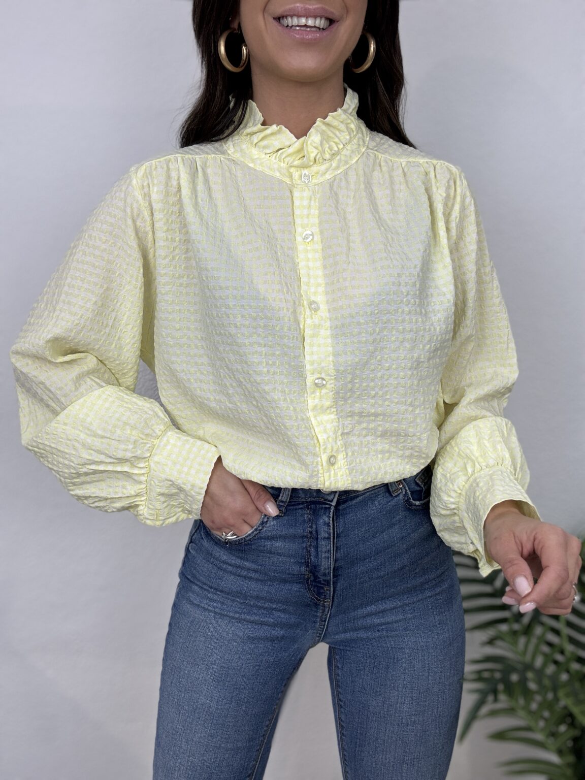CAMISA VICHY AMARILLO - La más bonita